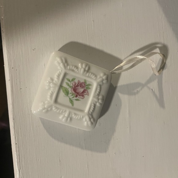 Source Unknown | Art | Vintage Ceramic Pomander With Painted Rose In ...